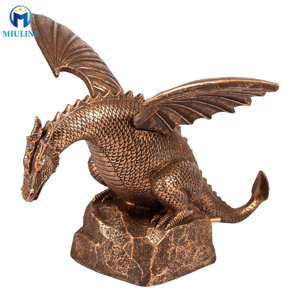 Dragon Water Fountain Décor Resin Garden Dragon Statue Fountain Dragon ...