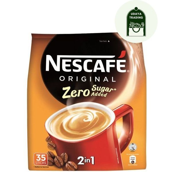 Nescafe 2 In 1 Instant Coffee Original Zero Sugar Added 35 x 9g ...