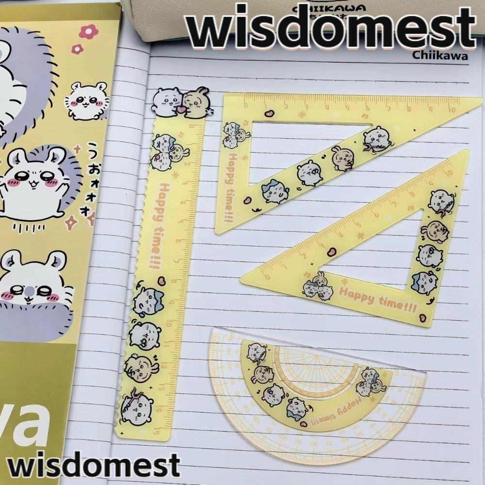 WISDOMEST 1 Set Metric Ruler, Chiikawa Plastic Measuring Too, Cute ...