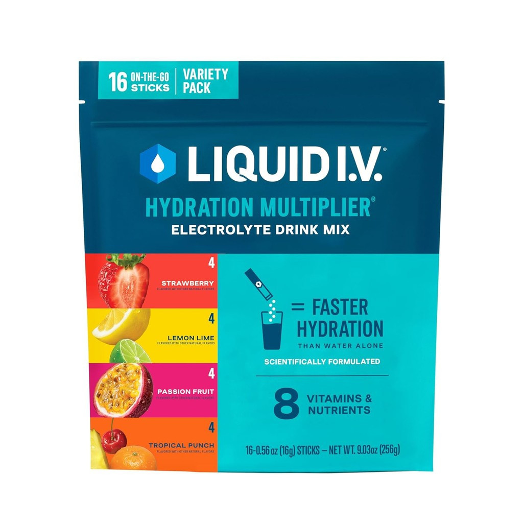 Liquid I.V.® Hydration Multiplier - Variety Pack - Lemon Lime, Passion ...