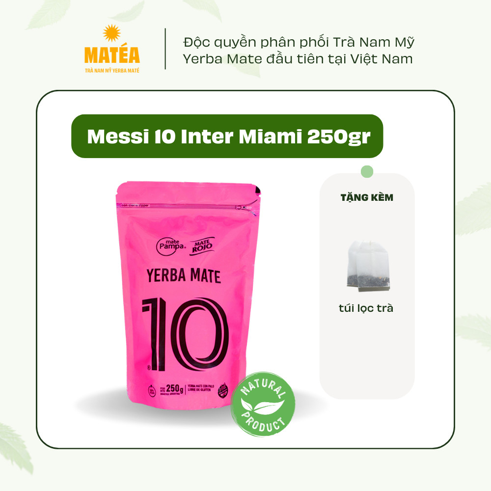Yerba Mate Rojo Tea “10” – Messi Inter Miami (Rosa Reserva Version, 250 ...