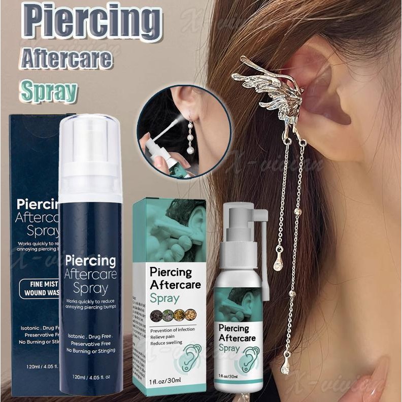 120ml Piercing Aftercare Spray Piercing Cleaner Wound Wash and Fine ...