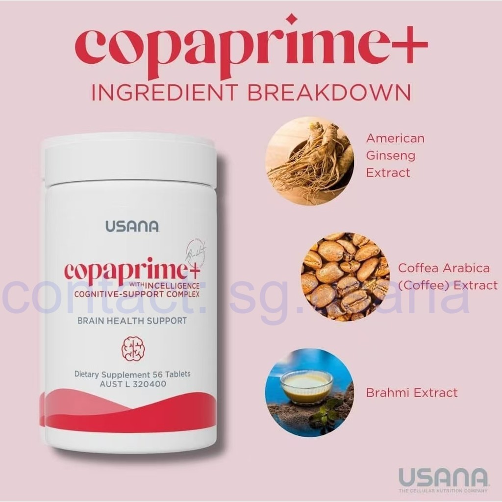 USANA CopaPrime. （锐智宝：改善记忆力思考能力） Help mind FOUCS, learn and make and ...