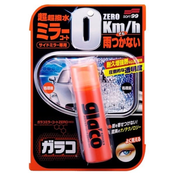 Soft99 - Glaco Car Mirror Water Repellent Coat Zero Spray 40ml | Shopee Singapore