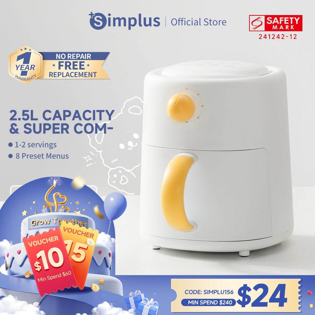 Simplus Air Fryer | 2.5L Ideal Capacity | 800W Power | Household Dorm ...