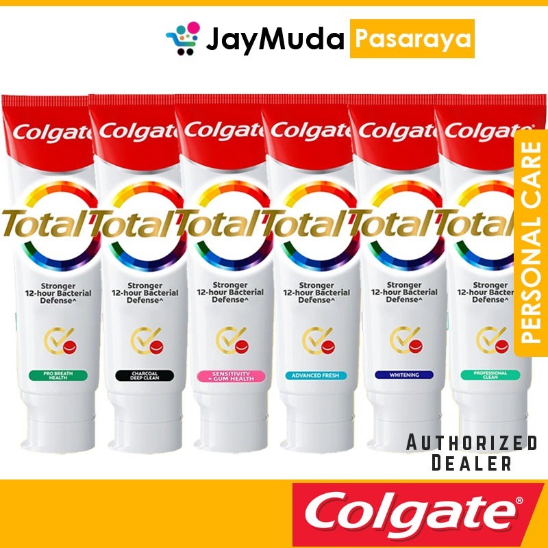 Colgate Total 12 Toothpaste 150g Stronger 12h Bacterial Defense ...
