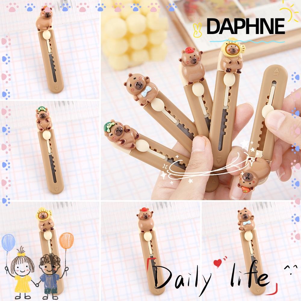 DAPHNE Paper Cutting Tool, Mini Cartoon Capibara Cutter, Plastic School ...
