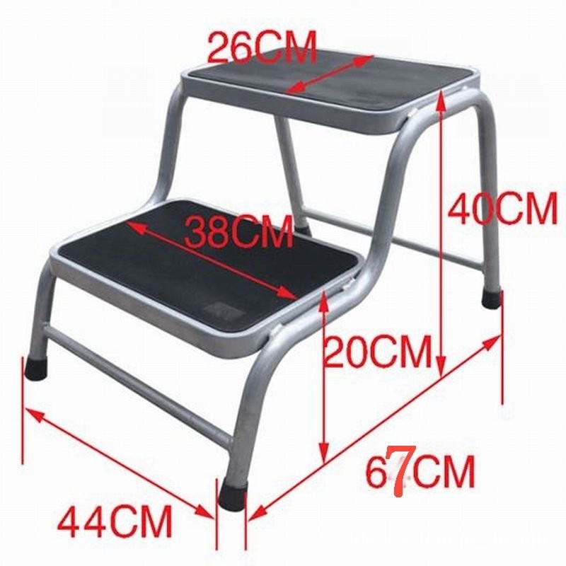 Two-Step Welding Step Stool 1Step Ladder Metal Ladder Car Wash Platform ...