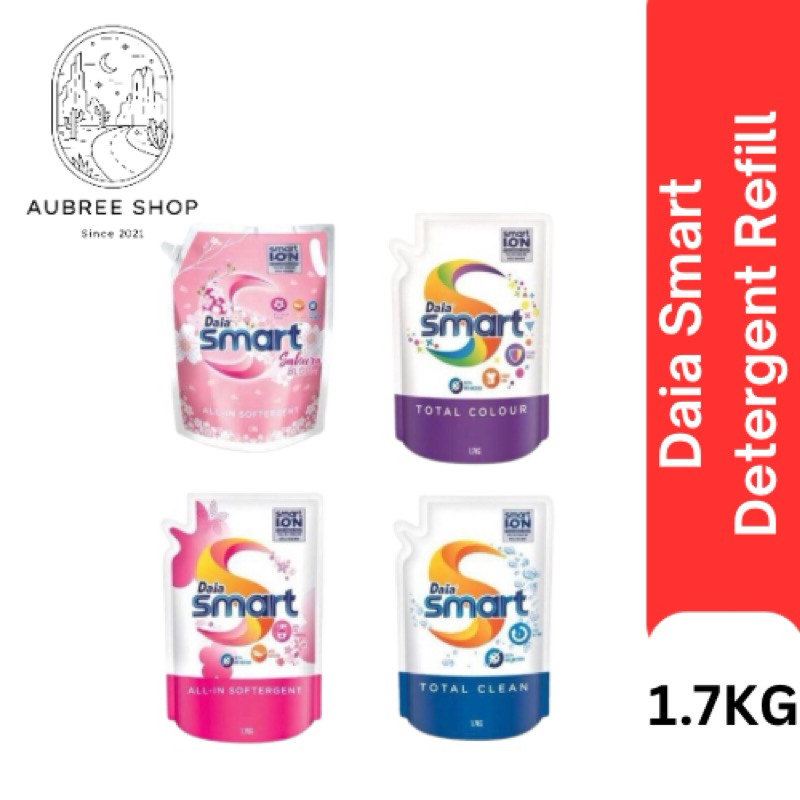 Daia Smart Concentrated Liquid Detergent Refill 1.5/1.7kg | Shopee ...