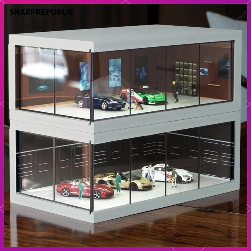 [Sharprepublic] 1:64 Garage Display Case, Illuminated Collector's ...