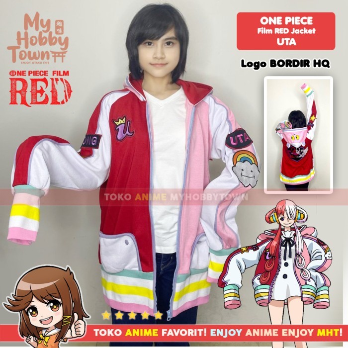 One Piece Red Uta Utahime Anime Jacket Cosplay Costume | Shopee Singapore