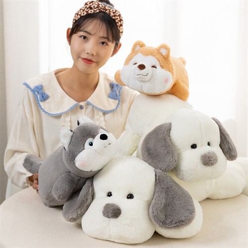 Lying Posture Q Version Shiba Inu Doll Husky Plush Toy Dog Doll Cute ...