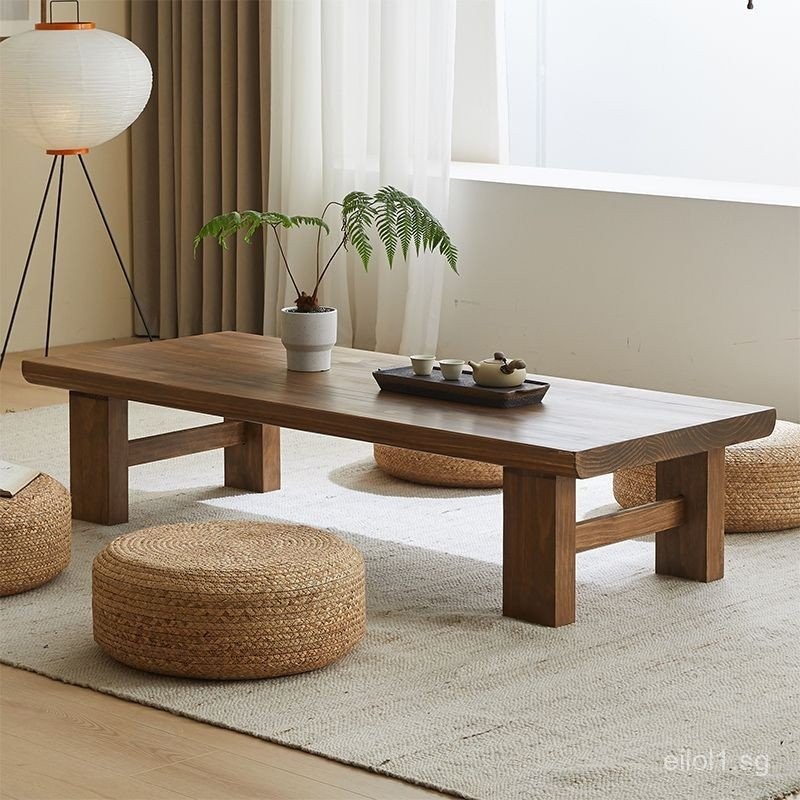 Japanese-Style Solid Wood Tea Table Tatami Table Low Table Zen Kang ...