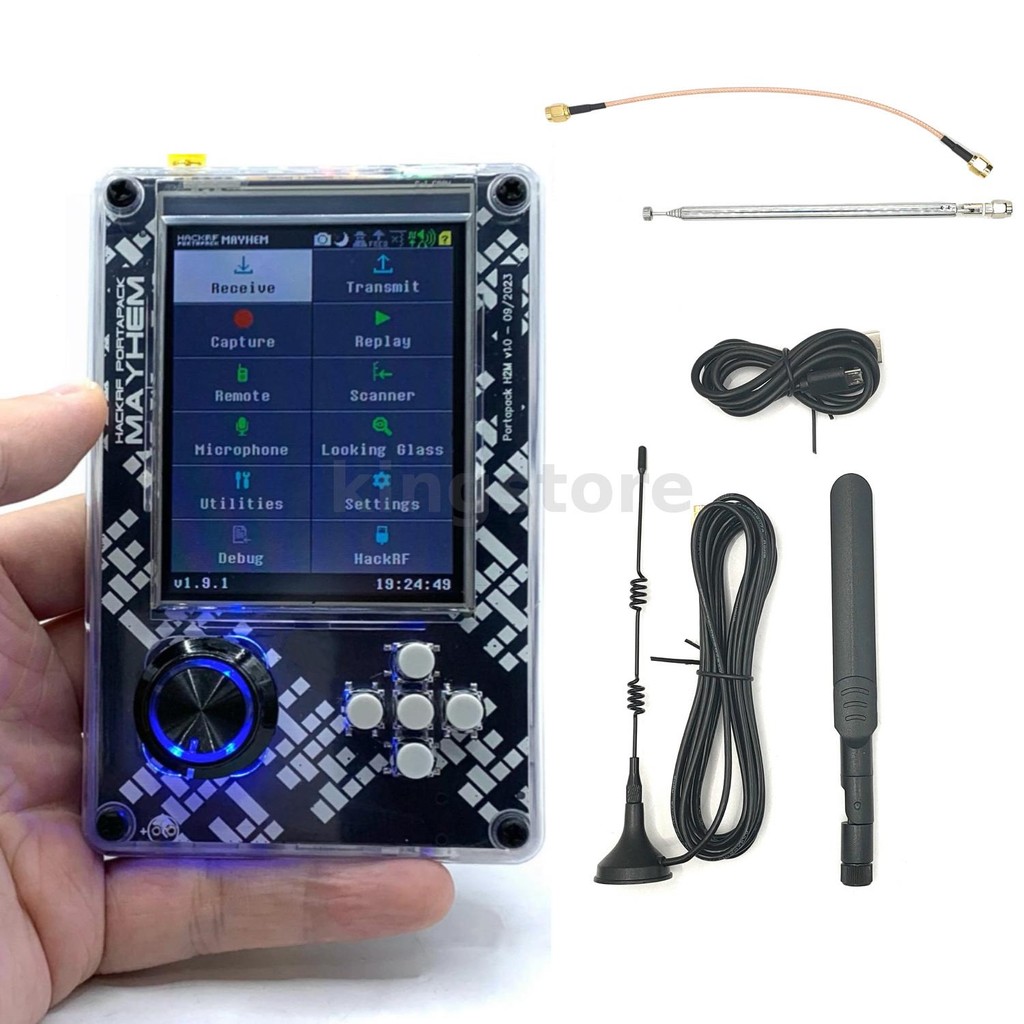 PortaPack H2 Signature Edition HackRF One 1MHz to 6GHz SDR with Mayhem Firmware GPS Simulation ...