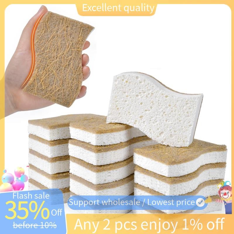 In -Eco-Friendly Natural Sponges for Dishes 15 Pack - Biodegradable ...