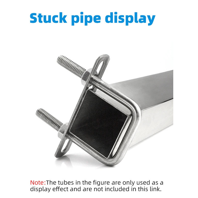 304 Stainless Steel Square U-Clamp | Heavy-Duty Right Angle Pipe ...