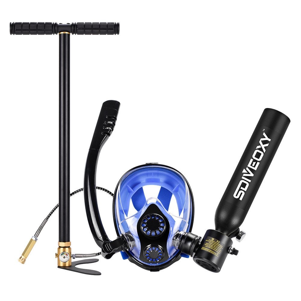 Portable Professional Diver Gas Bottle Mask Full Set Underwater Oxygen ...