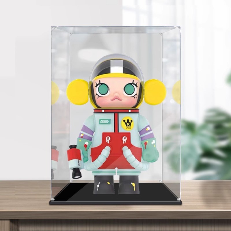 Acrylic Popmart Display Box For Popmart Molly 400% Stitch Figurine Case ...