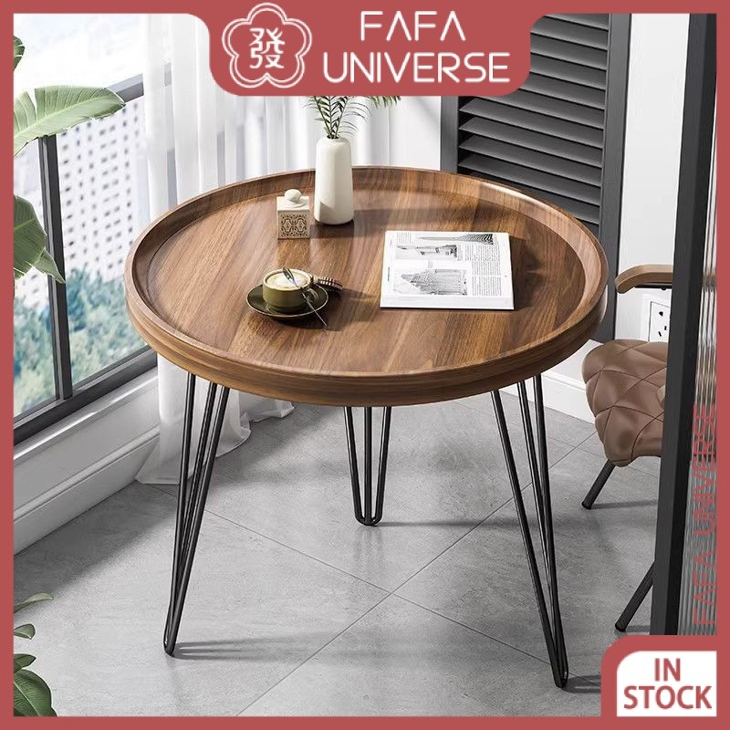 Foldable Simple Small round Table Side Table Balcony Small Table ...