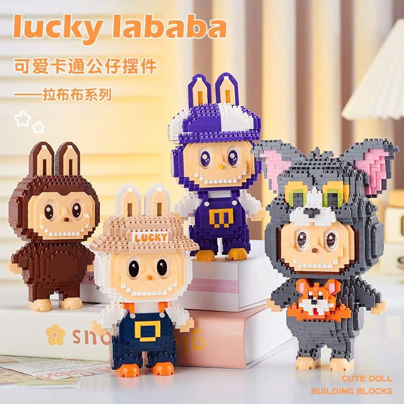 Labubu 3D Assembly Model Lovely Cartoon Characters for Children, Cute ...