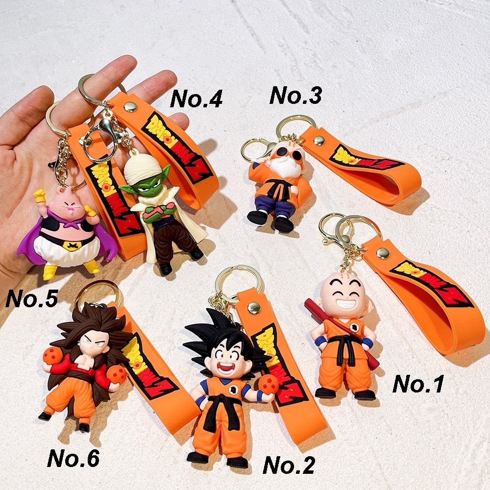 Dragon Ball 2024 Key Chain Goku Krilin etc Cute Gift Key Ring Key ...