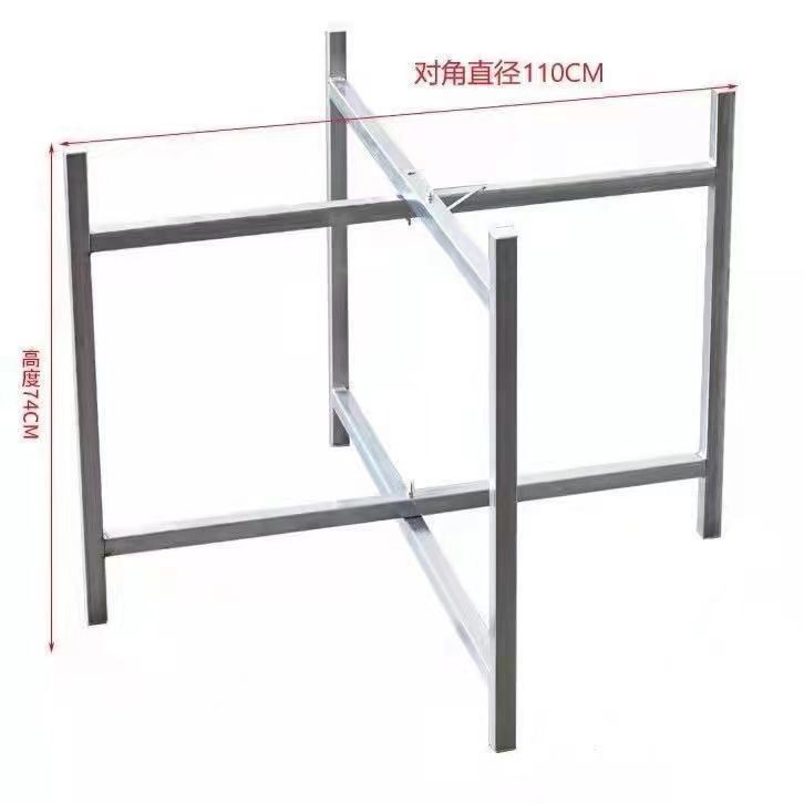 #Simple Large round Table Stand Foldable Iron Table Leg Bracket Table ...