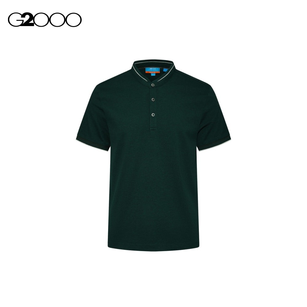 G2000 Non-Iron Cotton Smart Fit Short Sleeve Stand Collar Polo Tee ...