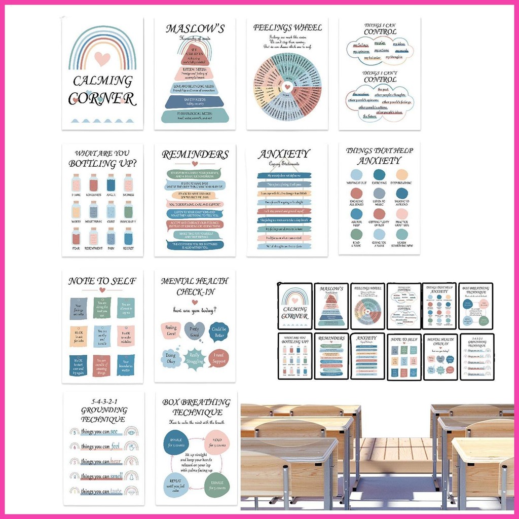 Mental Health Posters For Kids School Counselor Posters Decorations 12X ...