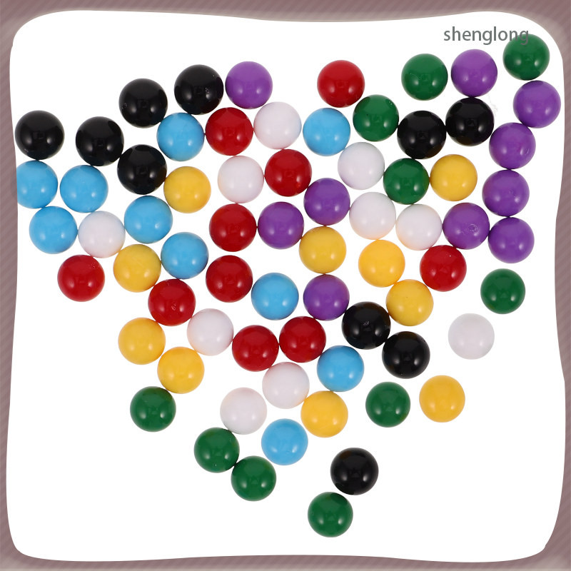 📦 PBPBOX 70pcs Small Plastic Marbles Assorted Colors Counting Teaching ...