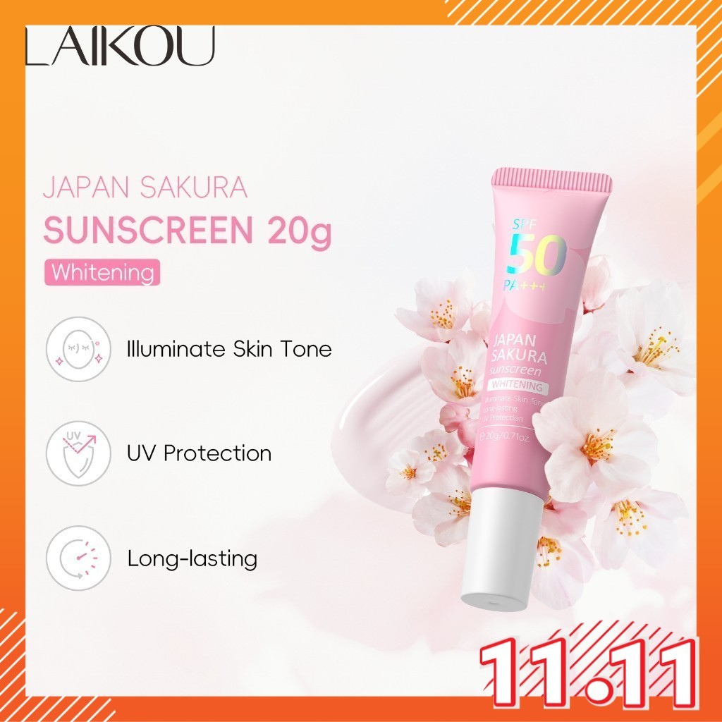 MAY LAIKOU Japan Sakura Sunscreen SPF50 PA+++ Whitening Sunblock Long ...