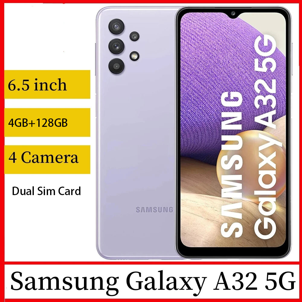 Samsung Galaxy A32 A325N 4G Mobile Phone 6.5" 4GB RAM 128GB 48MP+13MP ...