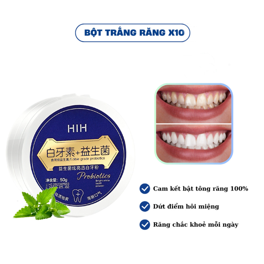 Brightening HIH probiotic teeth whitening powder, eliminates bad breath ...