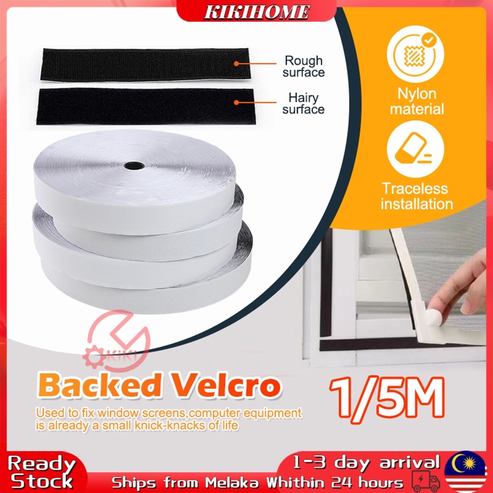 Kikihomelk Velcro Tape Self 3M Adhesive Hook Magic Hook & Loop Fastener ...