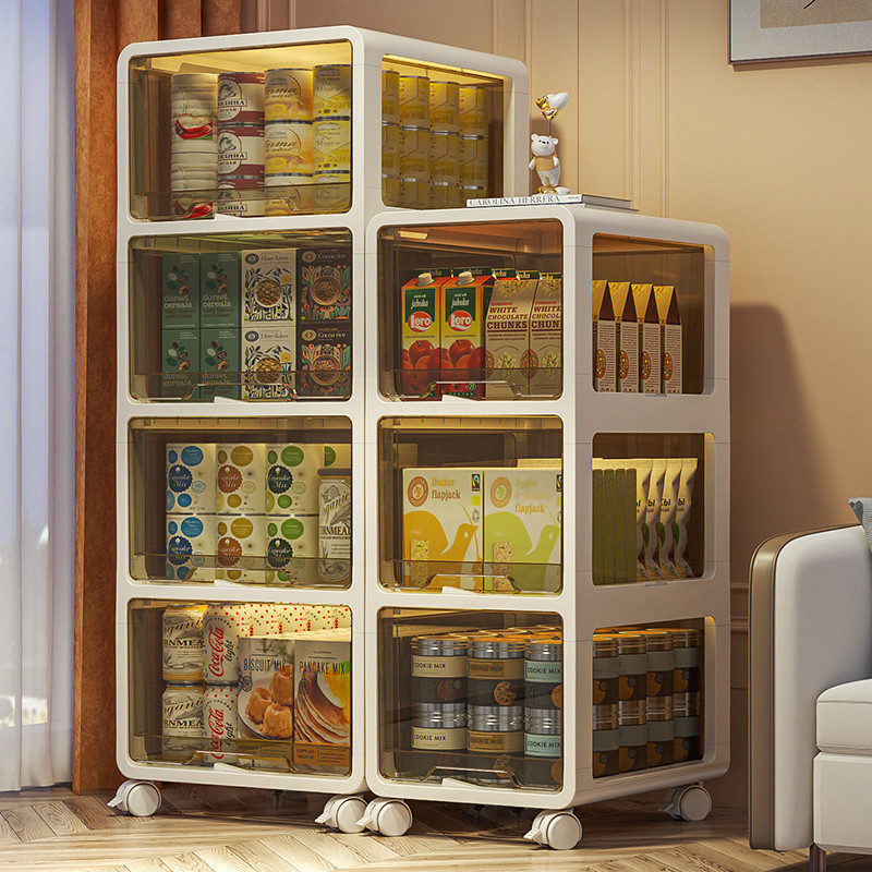 KAMAN Drawer Storage Cabinet for Home Living Room Snacks Toys Plastic ...