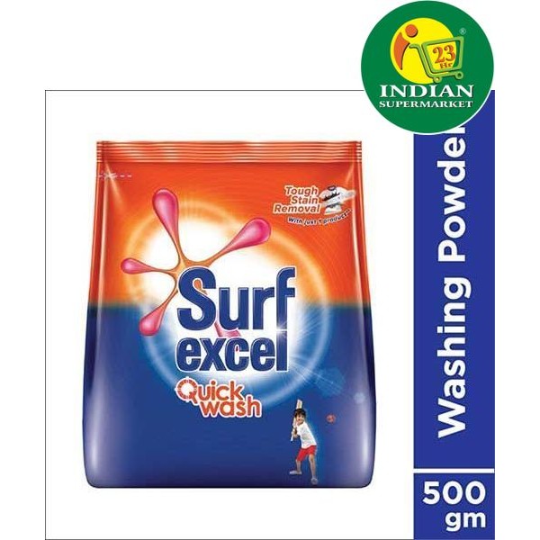 Surf Excel Quick Wash Detergent Powder 500g | Shopee Singapore