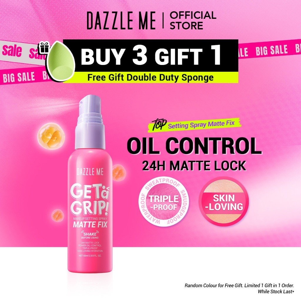 [MUST BUY!!] DAZZLE ME Get a Grip Makeup Setting Spray Matte Fix For ...