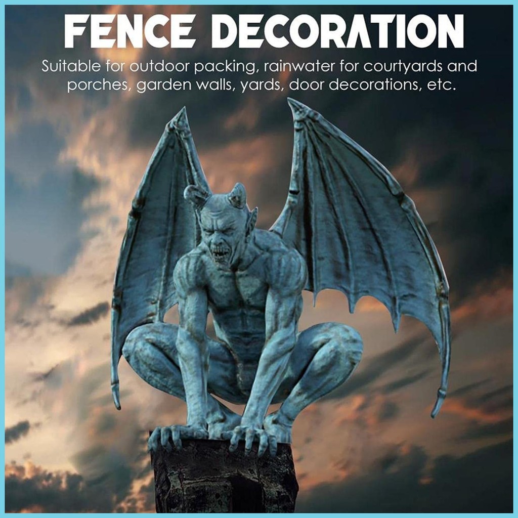 Gargoyle Garden Statue Winged Gargoyle Statue Sitting Gargoyle Devil ...