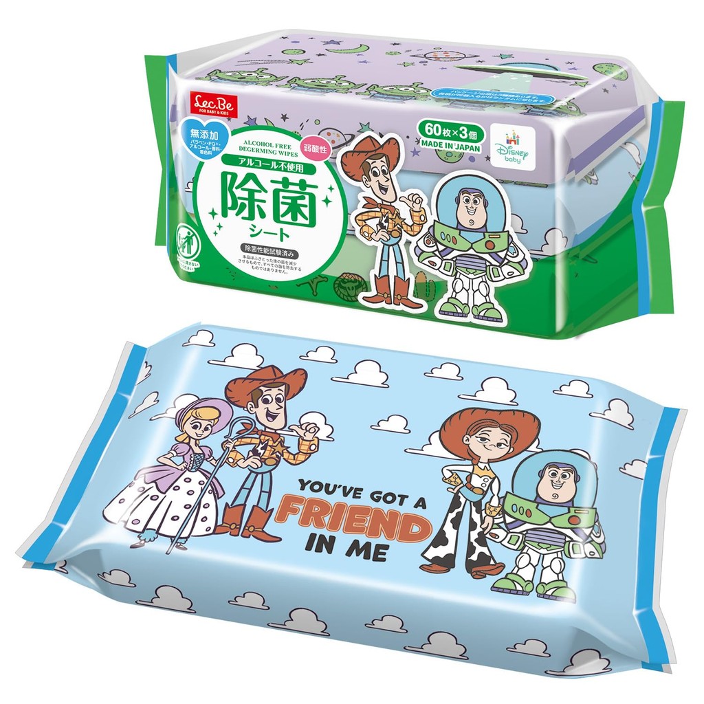 LEC Disney Disinfecting Wet Wipes, Alcohol-Free, 60 sheets x 3 packs ...