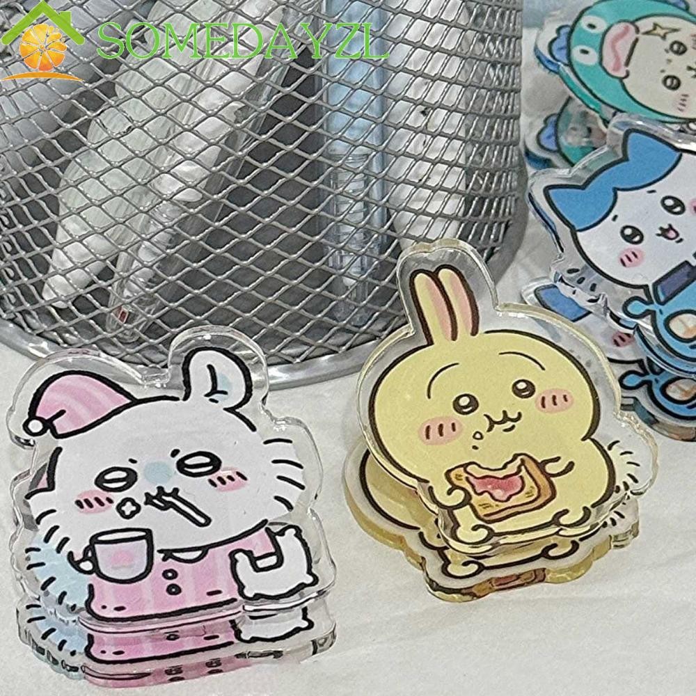 SOMEDAYMX Cartoon Chiikawa Clip, PP Clip Double-sided Chiikawa Paper ...