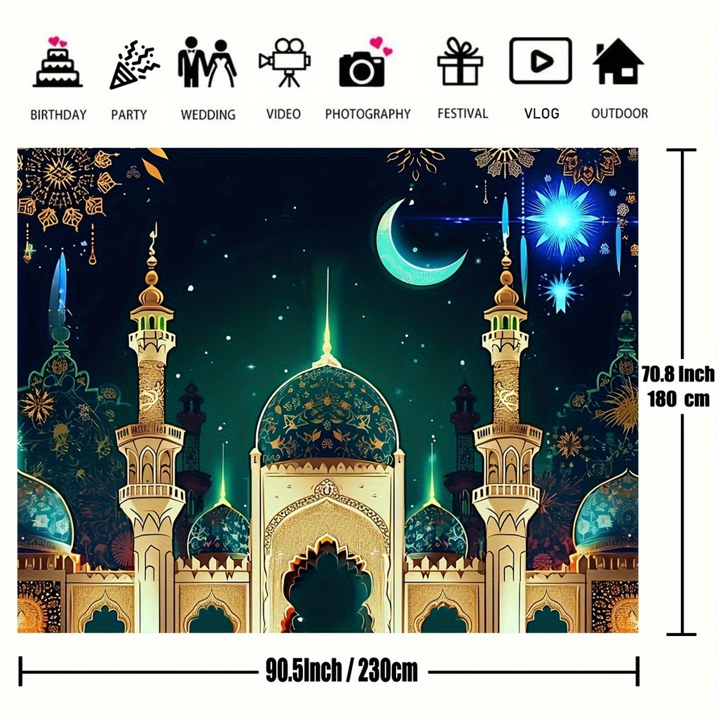 Eid Mubarak Backdrop Eid Mubarak Banner Eid Mubarak Background Photo ...