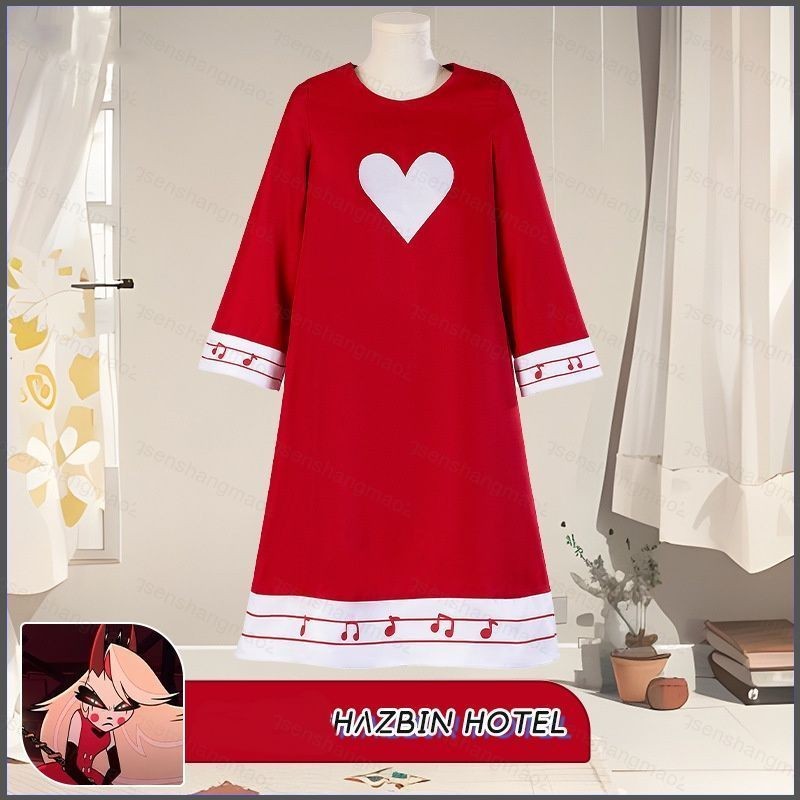 PS2 Hazbin Hotel Charlie Morningstar red dress for adults kids cosplay ...
