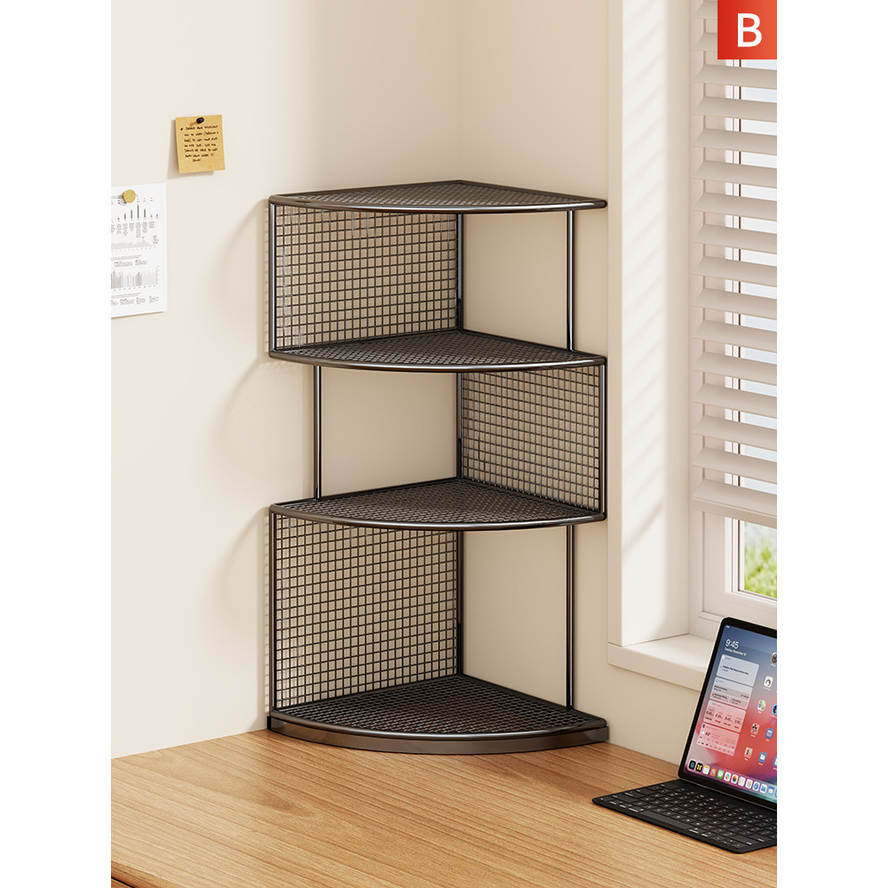 [48H Shipping] Desktop Simple Corner Storage Rack Office Workstation ...