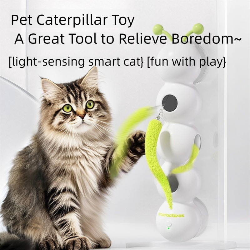 Smart Automatic Caterpillar Cat Toy Interactive Self Play Exercise ...
