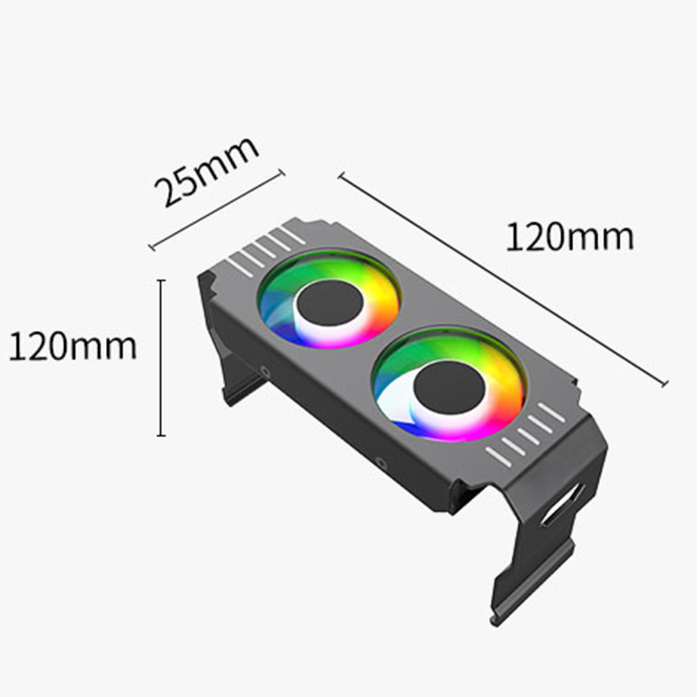 D50 RAM ARGB Sync Heatsink Cooler Memory With Dual PWM Cooling Fan For ...