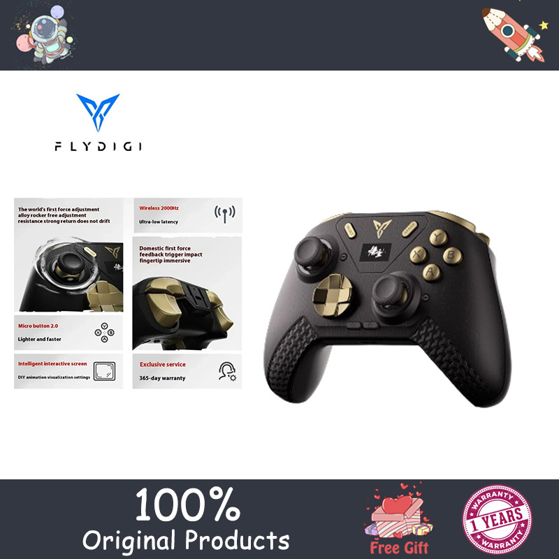 Flydigi APEX 4 Black Myth: Wukong Wireless Game Controller Force Feedback Alloy Joystick ...