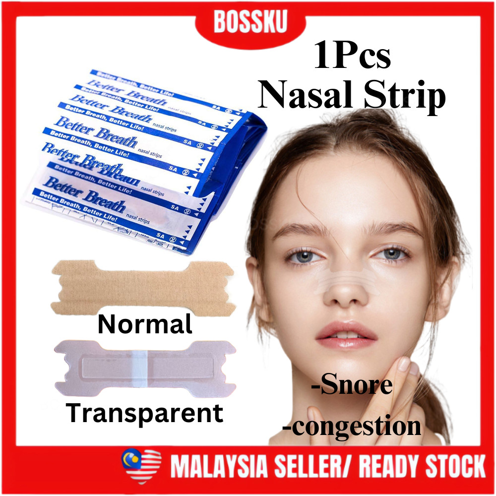 [1pcs] Nasal Strips Nose Congestion Nose Sticker Rhinitis Snore ...