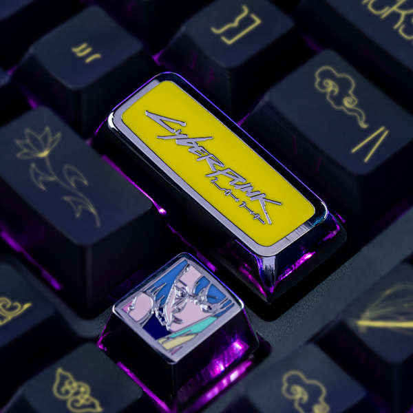 Metal Personality Independent Keycaps Cyberpunk Edge Messenger Lucy ESC ...
