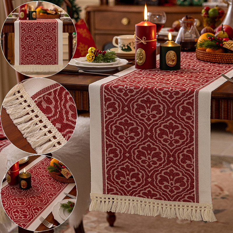 Table Cloth Handmade Cotton and Linen Weaving High Quality Table Runner ...