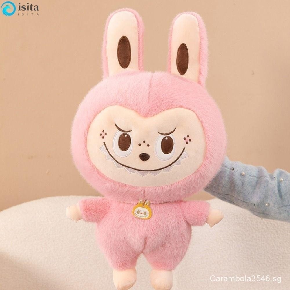 ISITA Labubu Time Plush Toy, Big Eye Cartoon Labubu Plush Stuffed Doll ...