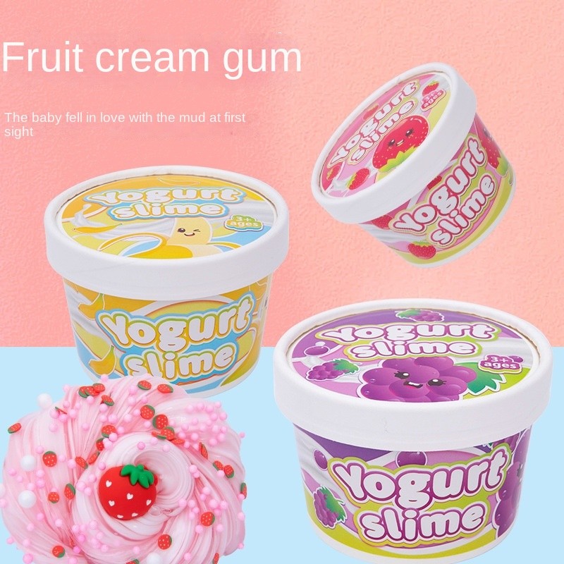 🌟 SG LOCAL STOCK 🌟 Kids Yogurt Scented Butter Slime DIY Kit Children ...